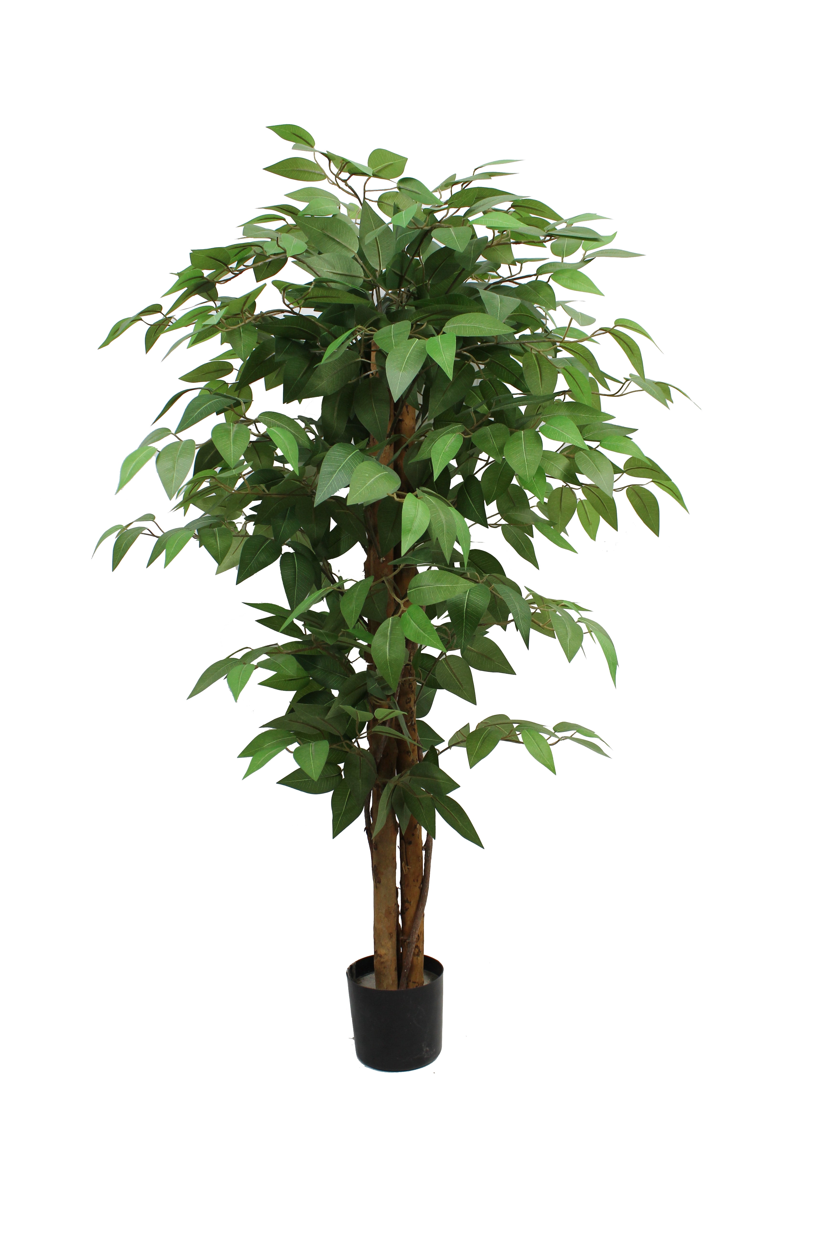 4.92FT Artificial Banyan Tree with Natural Wood Trunk and Realistic ...