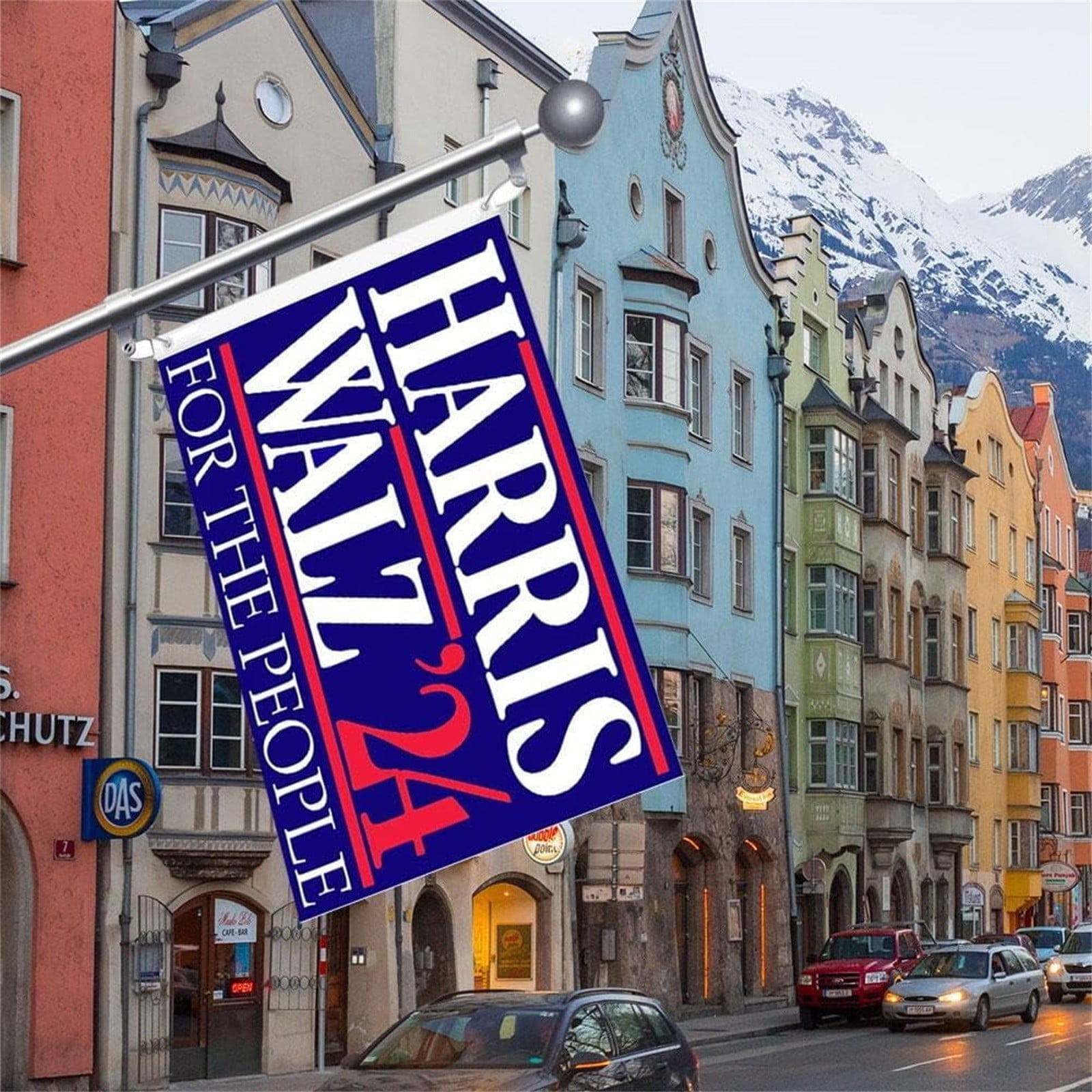 4.92x3 FT Harris Waltz Yard Sign Flag 2024 Outdoor Sided 3 Ply 240D ...