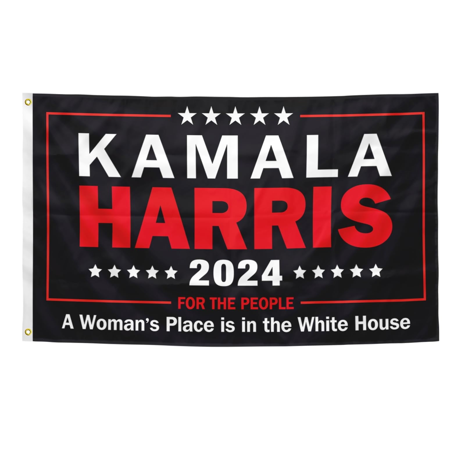 4.92x3 FT Harris Waltz Yard Sign Single Sided 3x5ft Presidential Flag ...