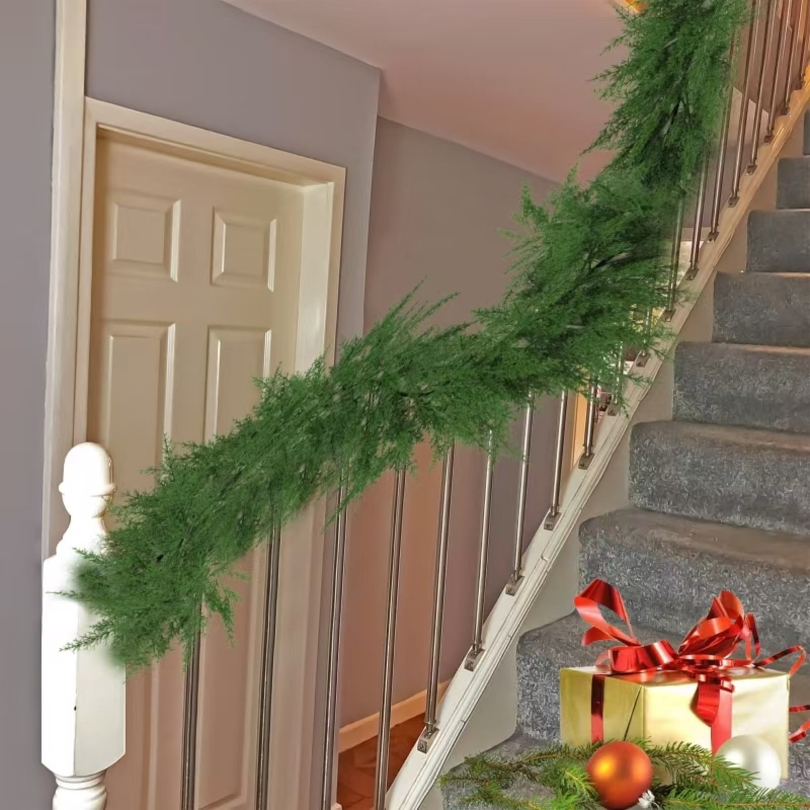 4.9FT Artificial Norfolk Pine Garlands,Realistic Pine Garland ...
