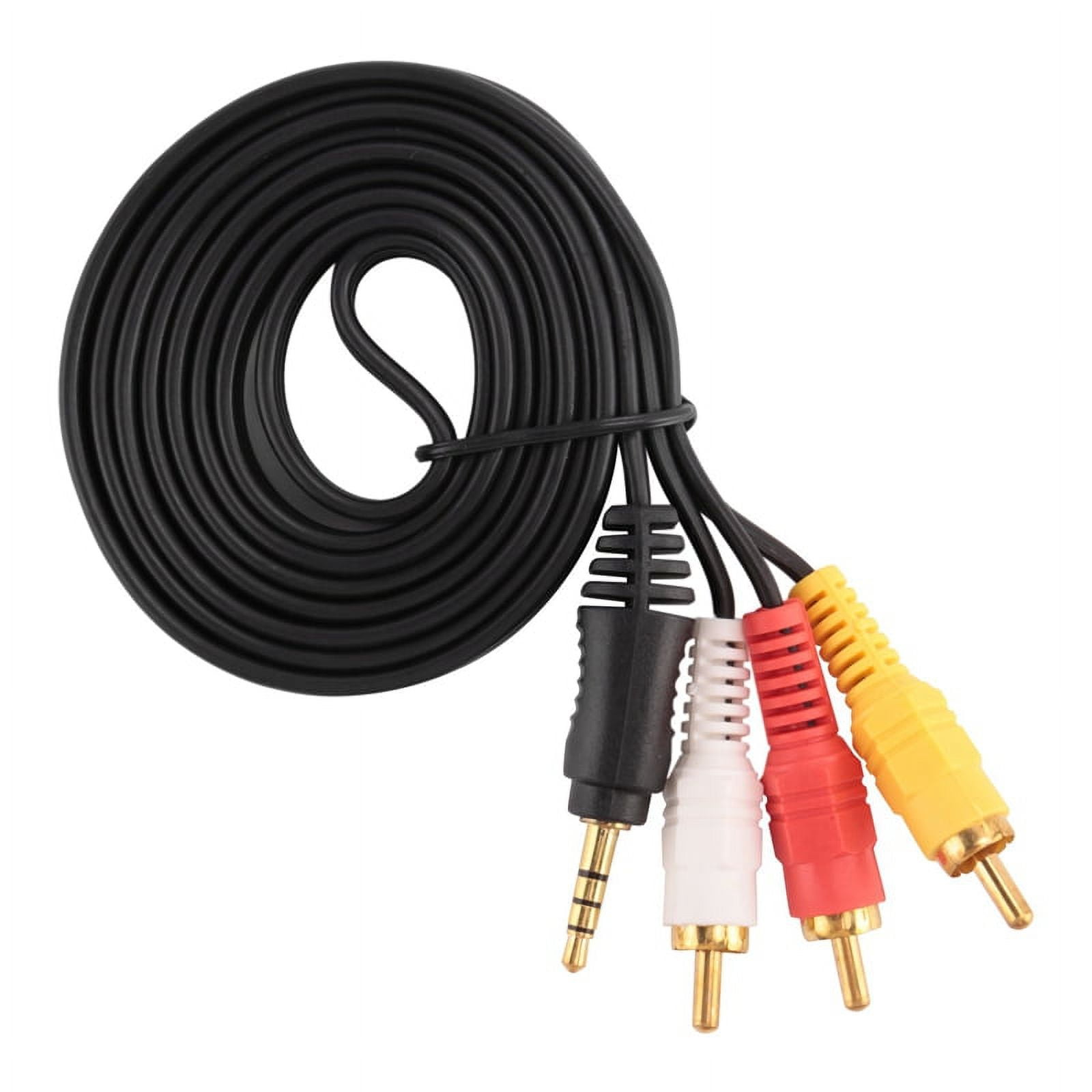 4.9ft 3.5mm plug to 3 RCA Male Adapter AV Extension Cable for TV VCD ...