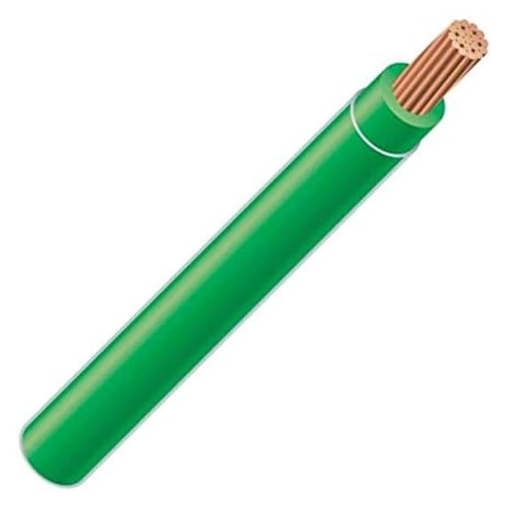 4 AWG 19-Stranded THHN Green Copper Building Wire (50ft Cut) - Walmart.com