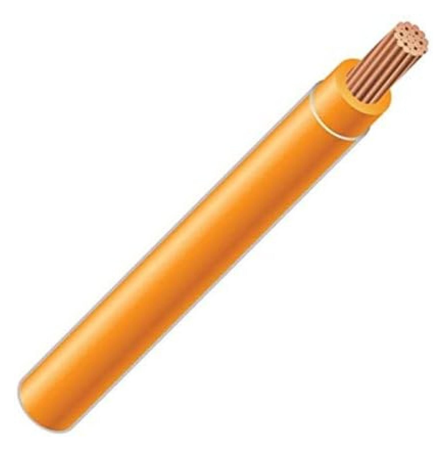 4 AWG 19-Stranded THHN Orange Copper Building Wire (55ft cut) - Walmart.com