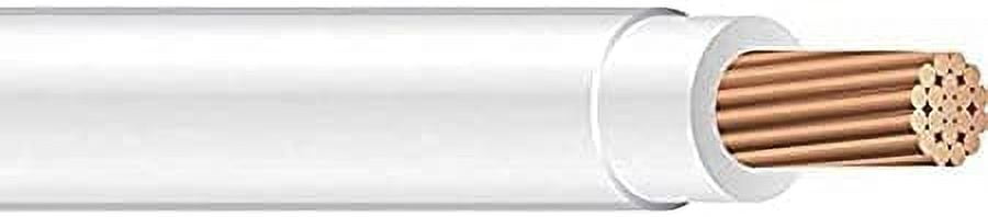 4 AWG 19-Stranded THHN White Copper Building Wire (30ft cut) - Walmart.com