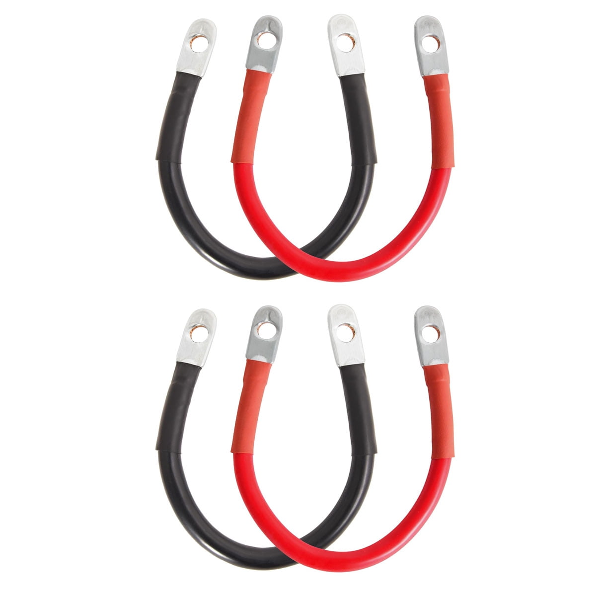 4 AWG Battery Cable 4AWG 18-Inch Battery Inverter Cables Set All Copper ...
