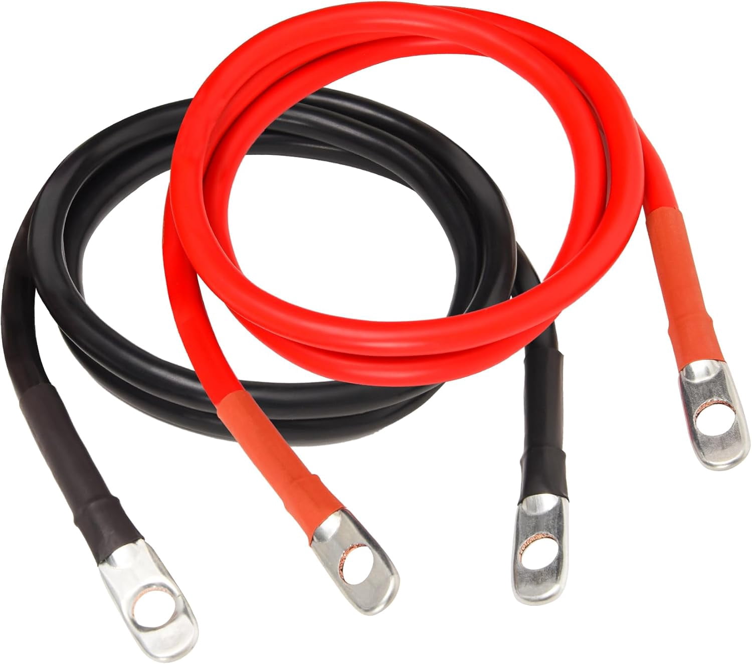 4 AWG Battery Cable 4AWG 36-Inch Battery Inverter Cables Set All Copper ...
