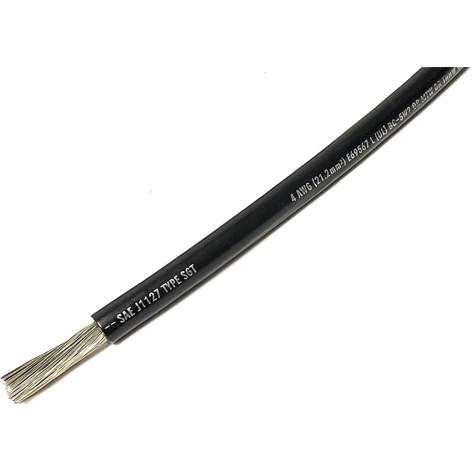 4 AWG Gauge Marine UL1283 SAE TINNED Copper Battery Cable Boat Wire ...