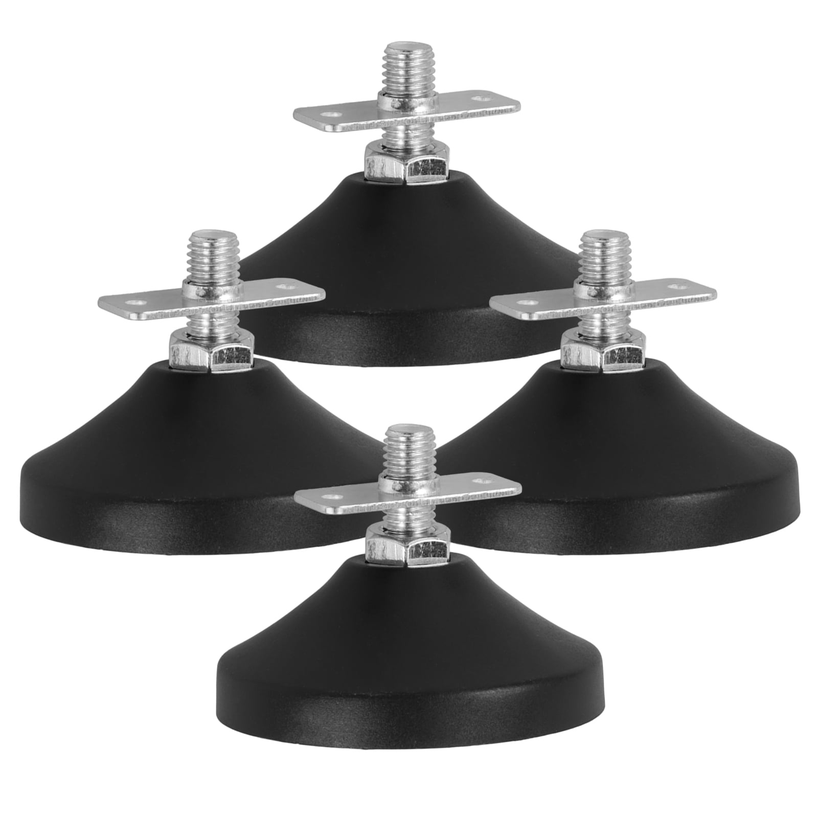 4 Adjustable Swivel Leveling Feet Heavy Duty Anti Skid Rubber Steel for ...