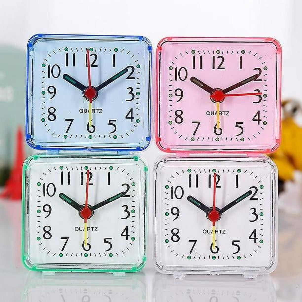 4 Alarm Clock, Battery Operated Alarm Clock, Silent Alarm Clock ...