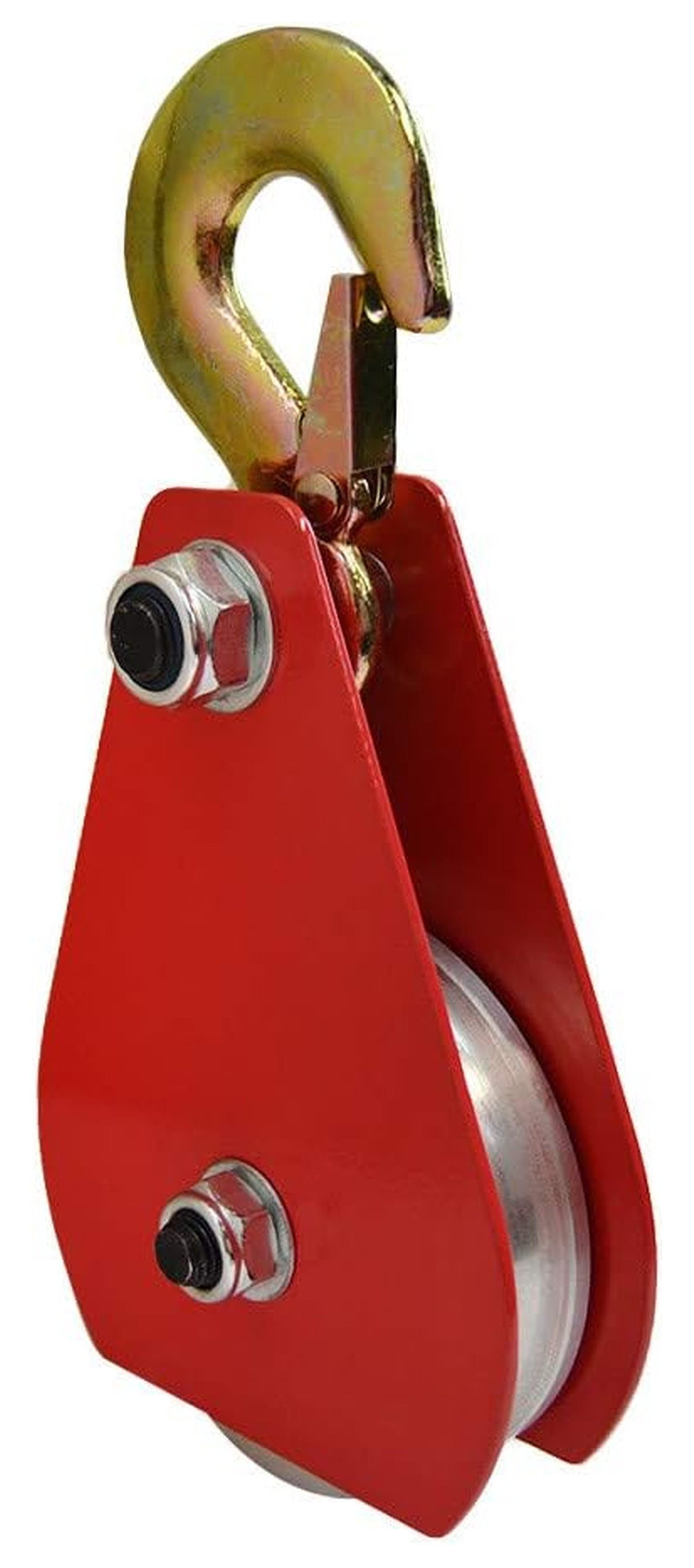 4'' Aluminum Sheave Block W/Hook 1-1/2 Ton Capacity Hook Wire Rope ...