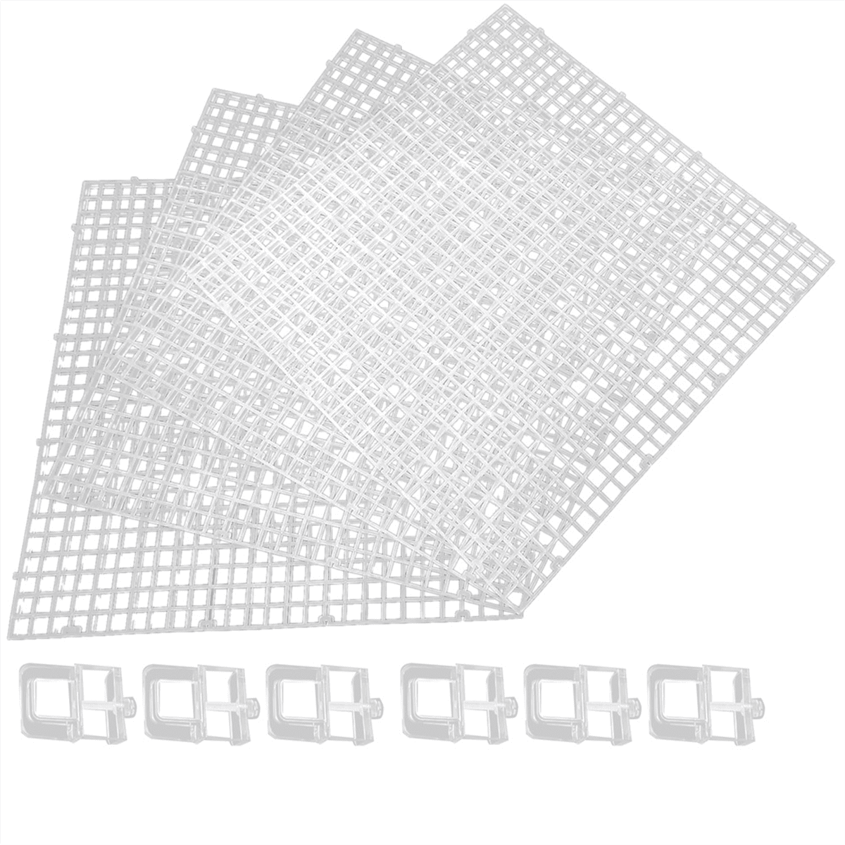 4 Aquarium Lid Hood Fish Tank Top Cover Terrarium Lid Plastic Grid ...