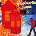 4 Area Heating Vest Unisex Outdoor Warm Clothing Heated for Riding ...