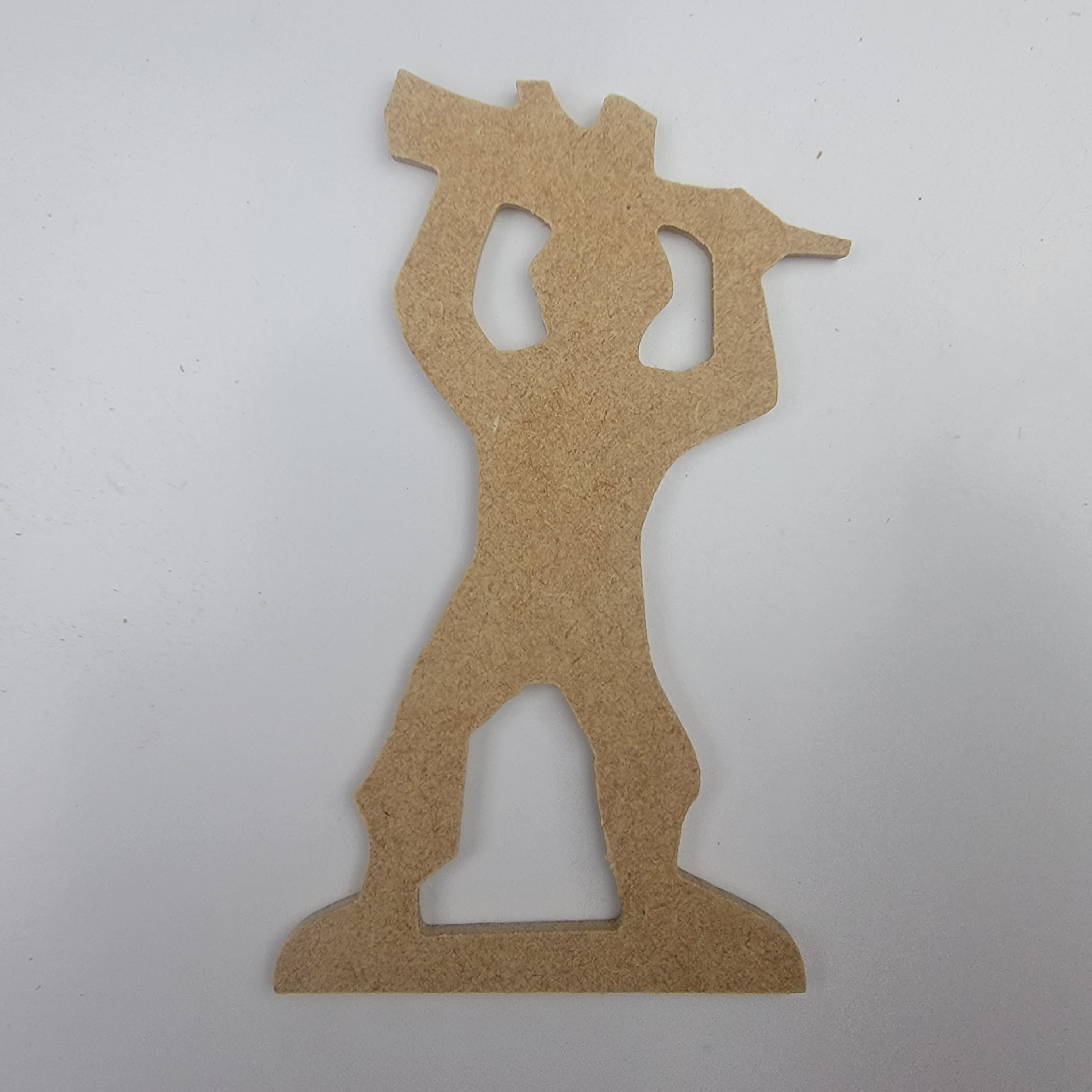 4" Army Soldier with Gun, Unfinished MDF Art Shape by Wooden Craft ...