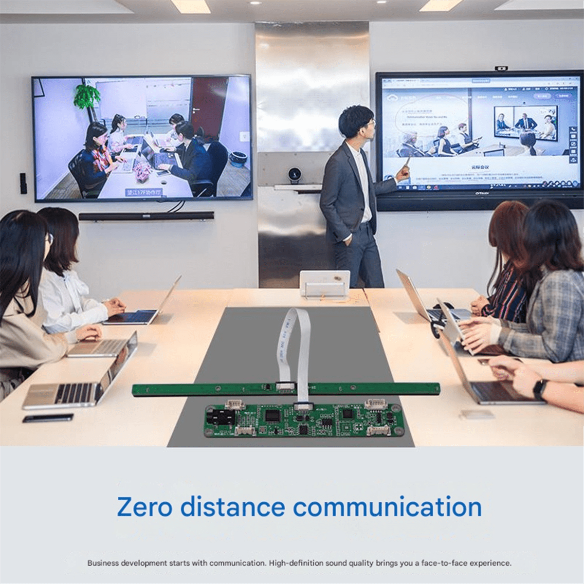 4-Array Directional Microphone Array USB Linear 60-Degree Sound Pickup Noise Reduction with ...