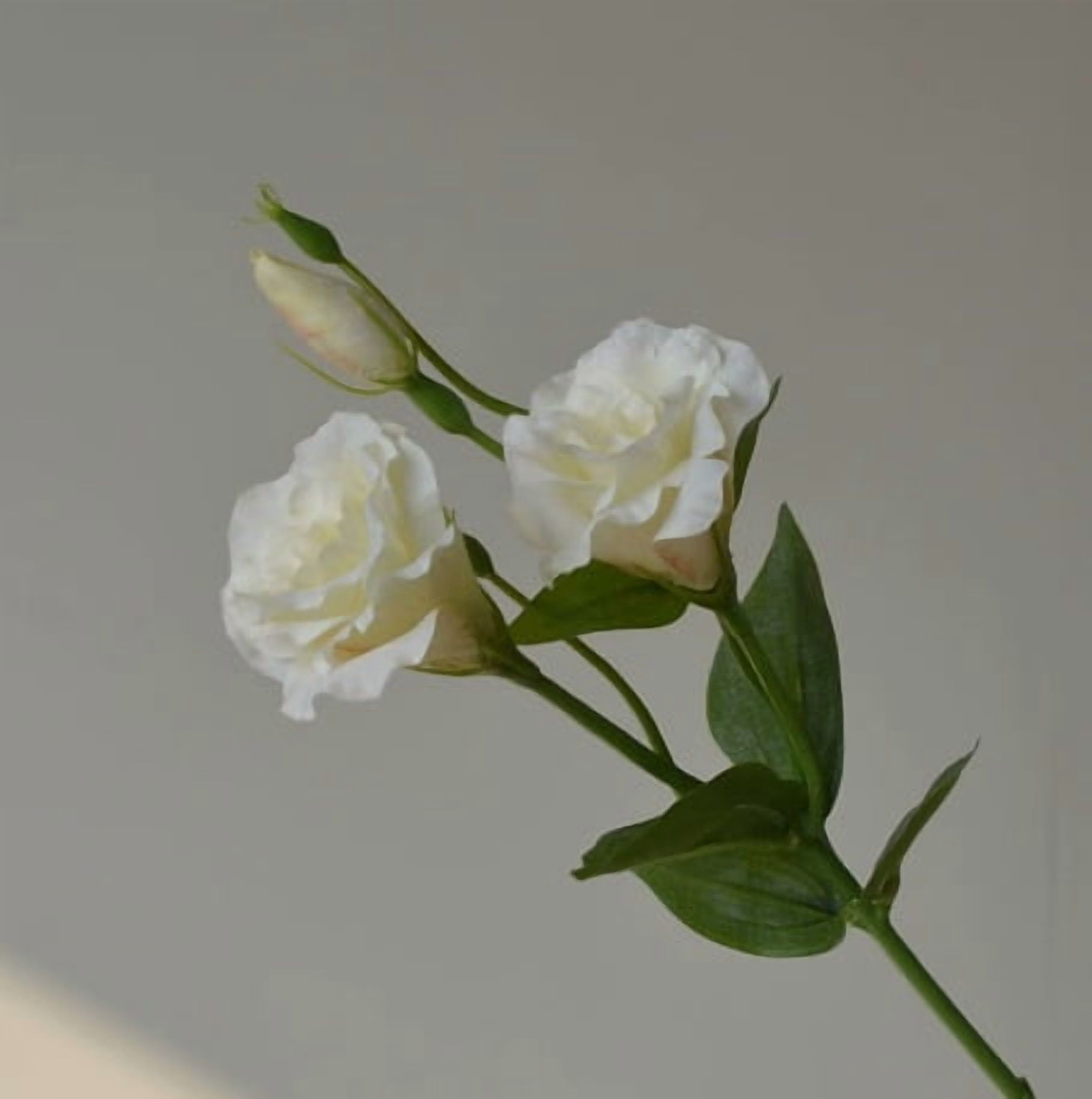 4 Artificial Lisianthus Stems - Realistic Flower Bouquet for Home Decor ...