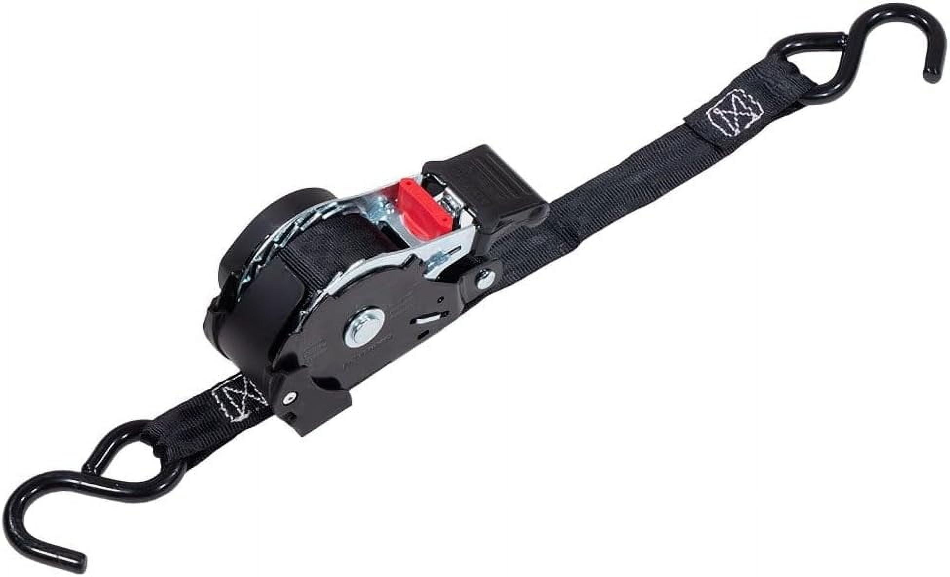 4 Auto Retract NO-RATCHETING Ratchet Straps | 1" x 12' Retractable ...
