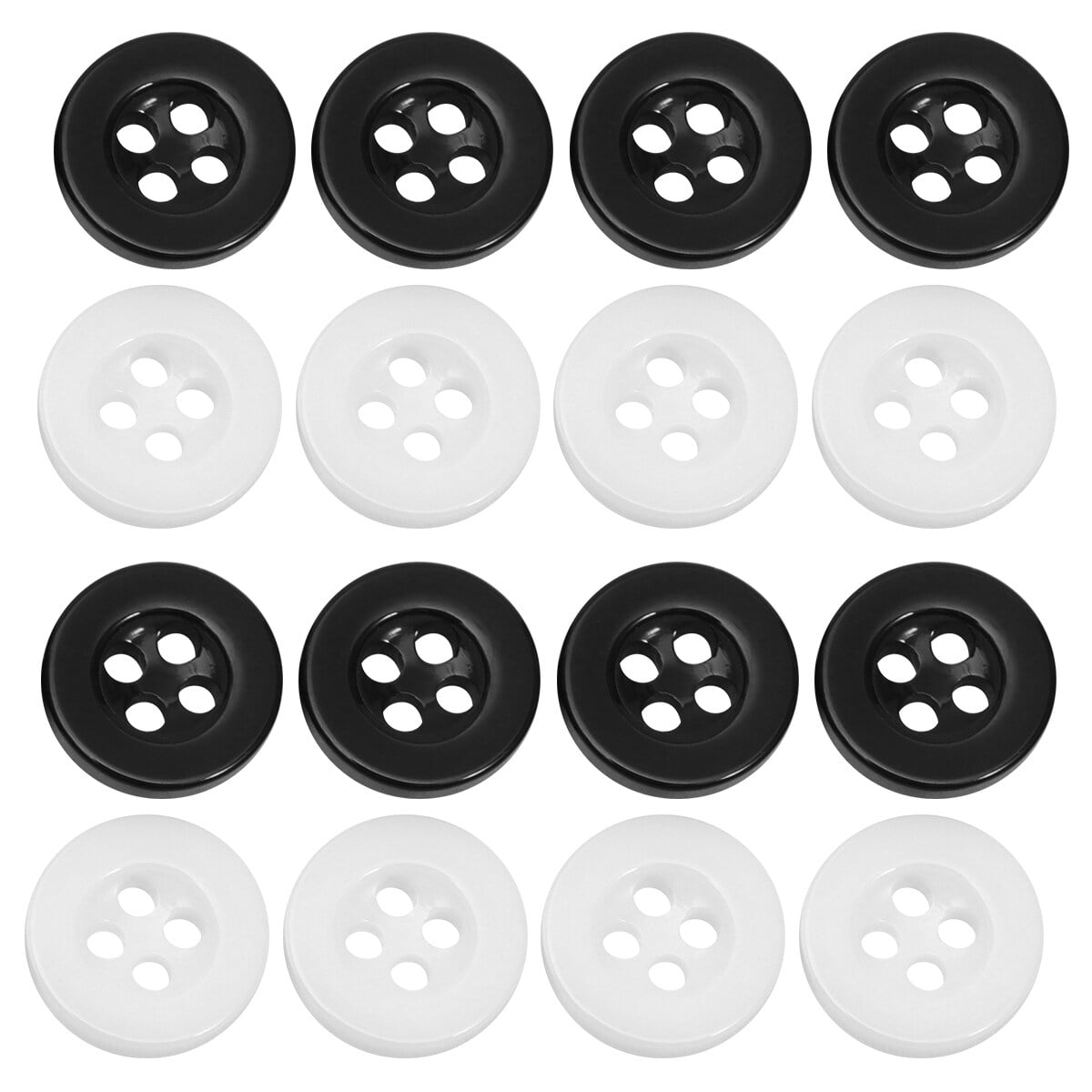 4 Bag/40pcs Resin Clothes Button DIY Clothes Fastener Handcraft Cloth ...