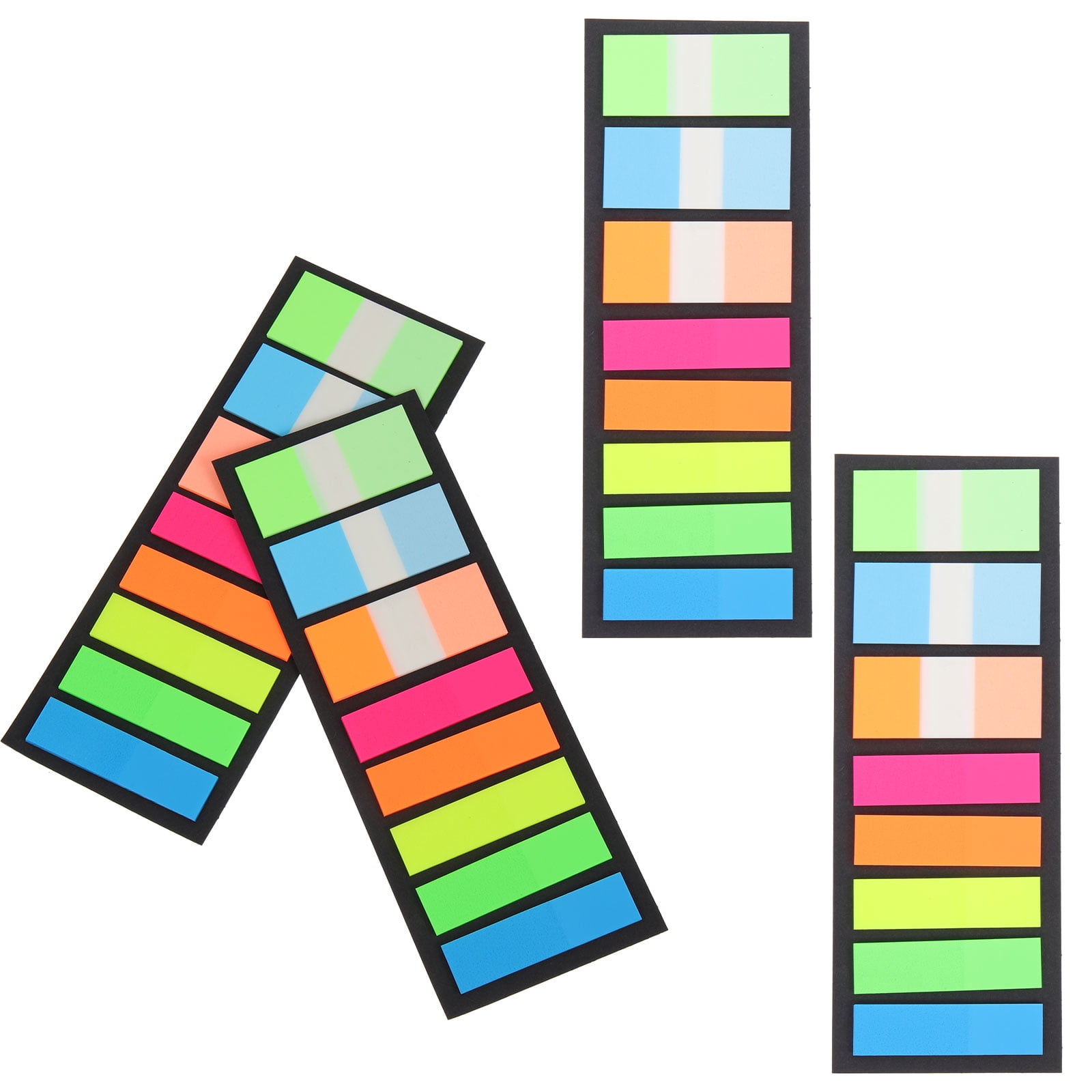 4 Bags Fluorescent Transparent Label Convenient Labels Highlighters ...