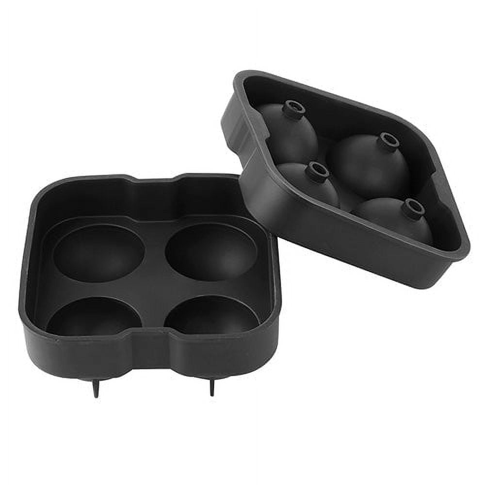 4-Ball Silicone Ice Mold for Whisky/Bourbon - Walmart.com