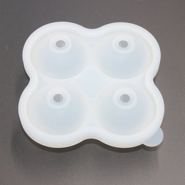 4-Ball Whiskey Ice Ball Maker Frozen Round Ice Ball Maker Easy Release ...