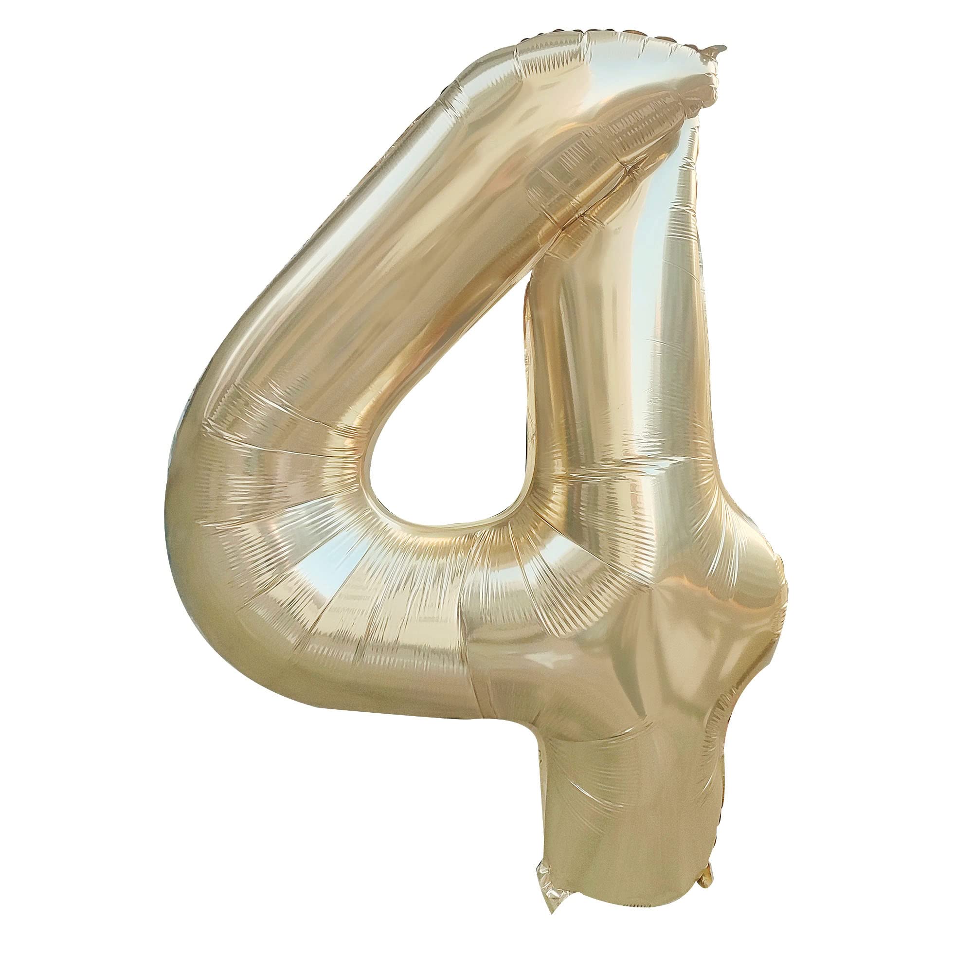 4 Balloon for 4th DHF10 Birthday Number 4 Balloons 40 Inch Helium White ...