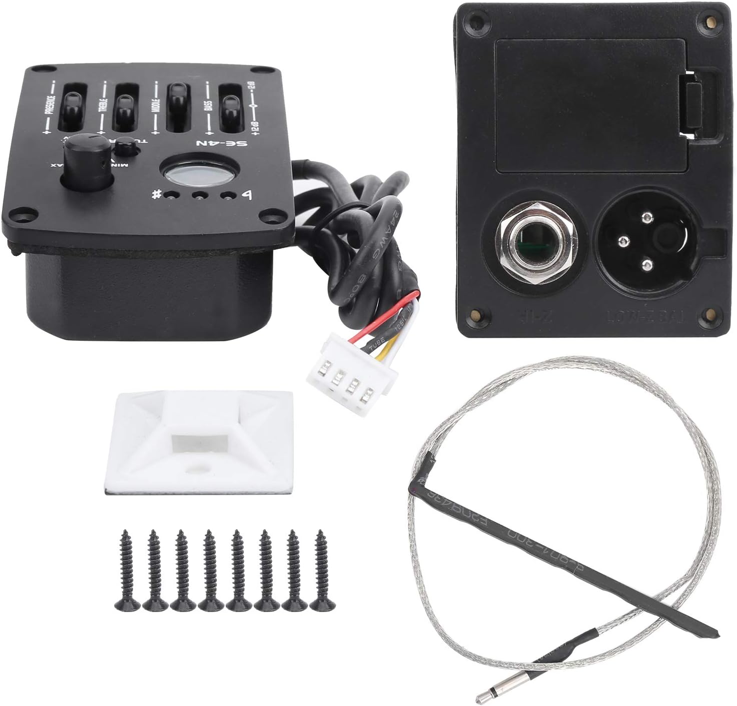 4 Band Equalizer Digital Tuner Pickup, EQ Equalizer Pickup Acoustic ...