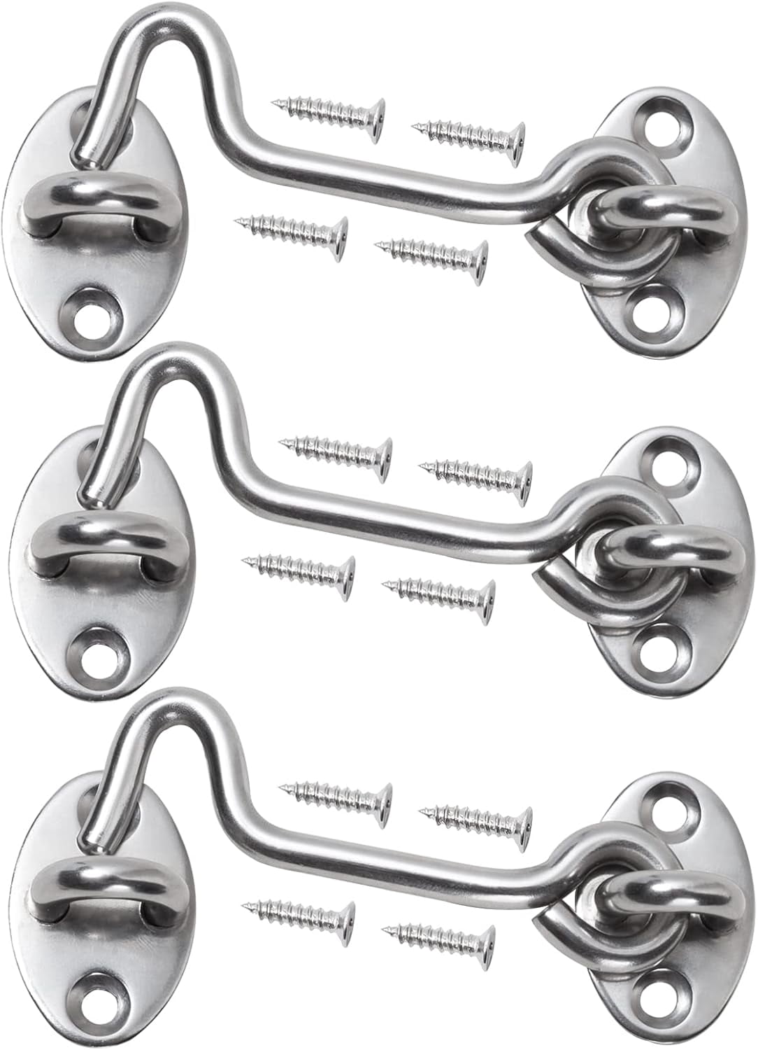 4" Barn Door Latch Door Lock Hardware, Sliding Door Lock Eye Hook Latch ...