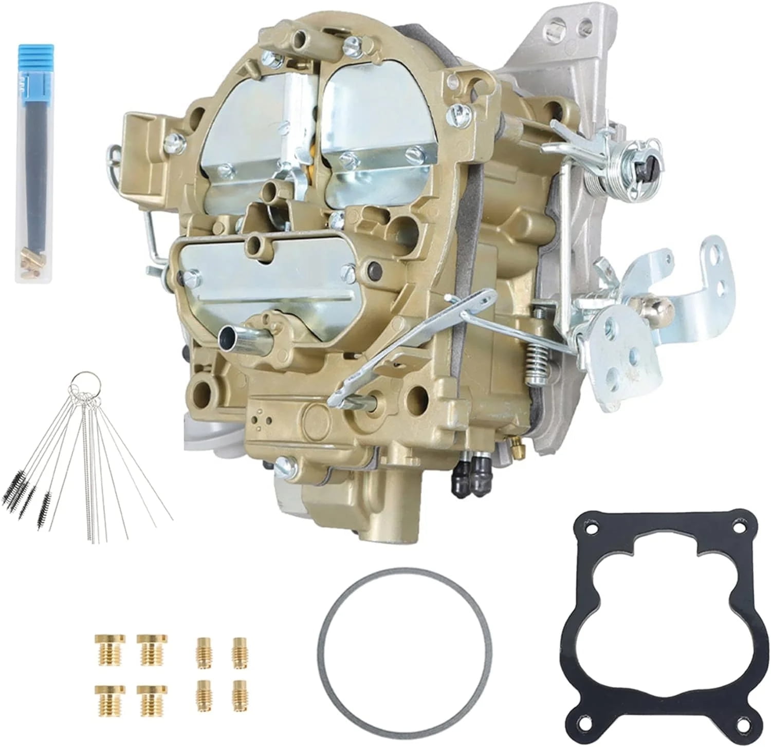 4 Barrels Carburetor for Edelbrock 1901R Rochester Quadrajet 4MV Chevy ...