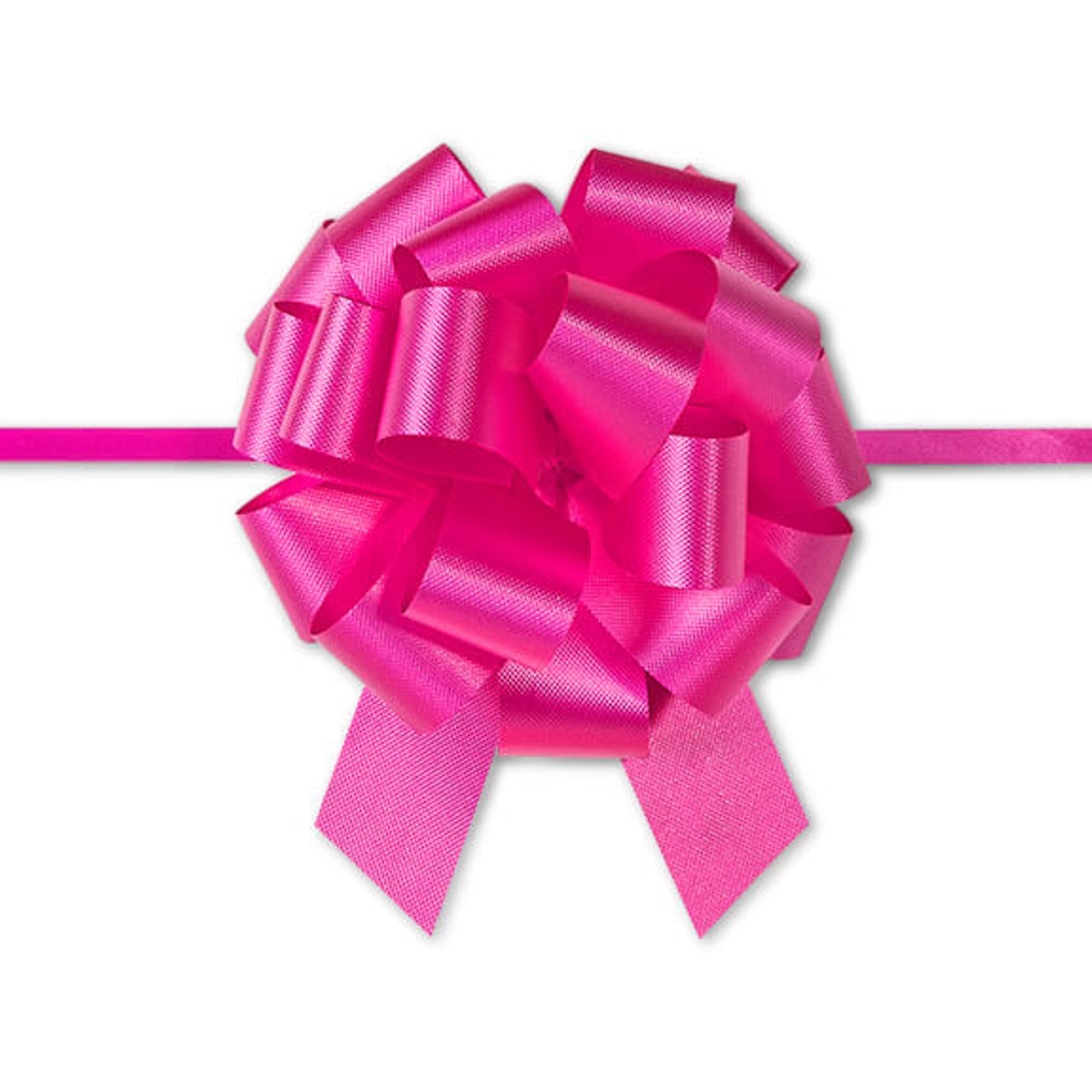 4" Beauty Pink Classic Pull Bow (18 Loops) - Pack of 3 Bows (pb4be ...