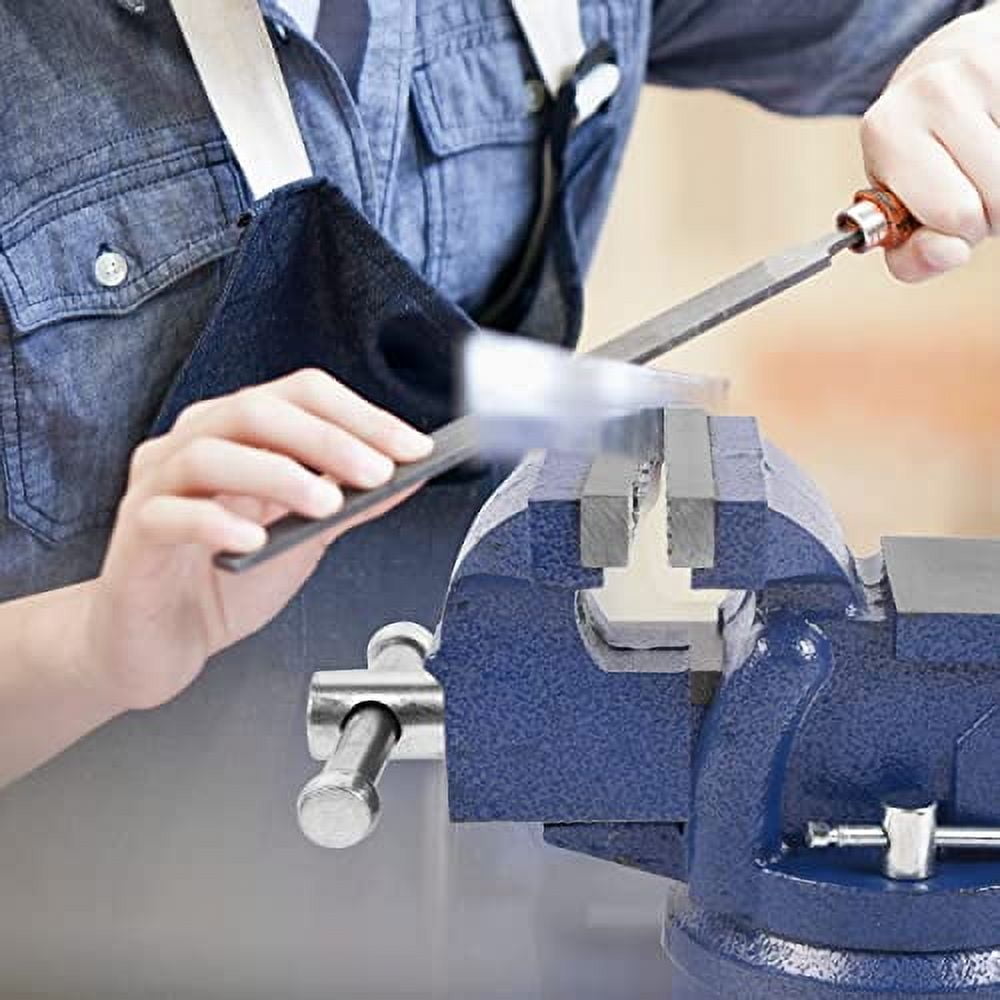 4" Bench Vise, 3.9" Jaw Width 4" Jaw Opening 360° Swivel Base Clamp ...