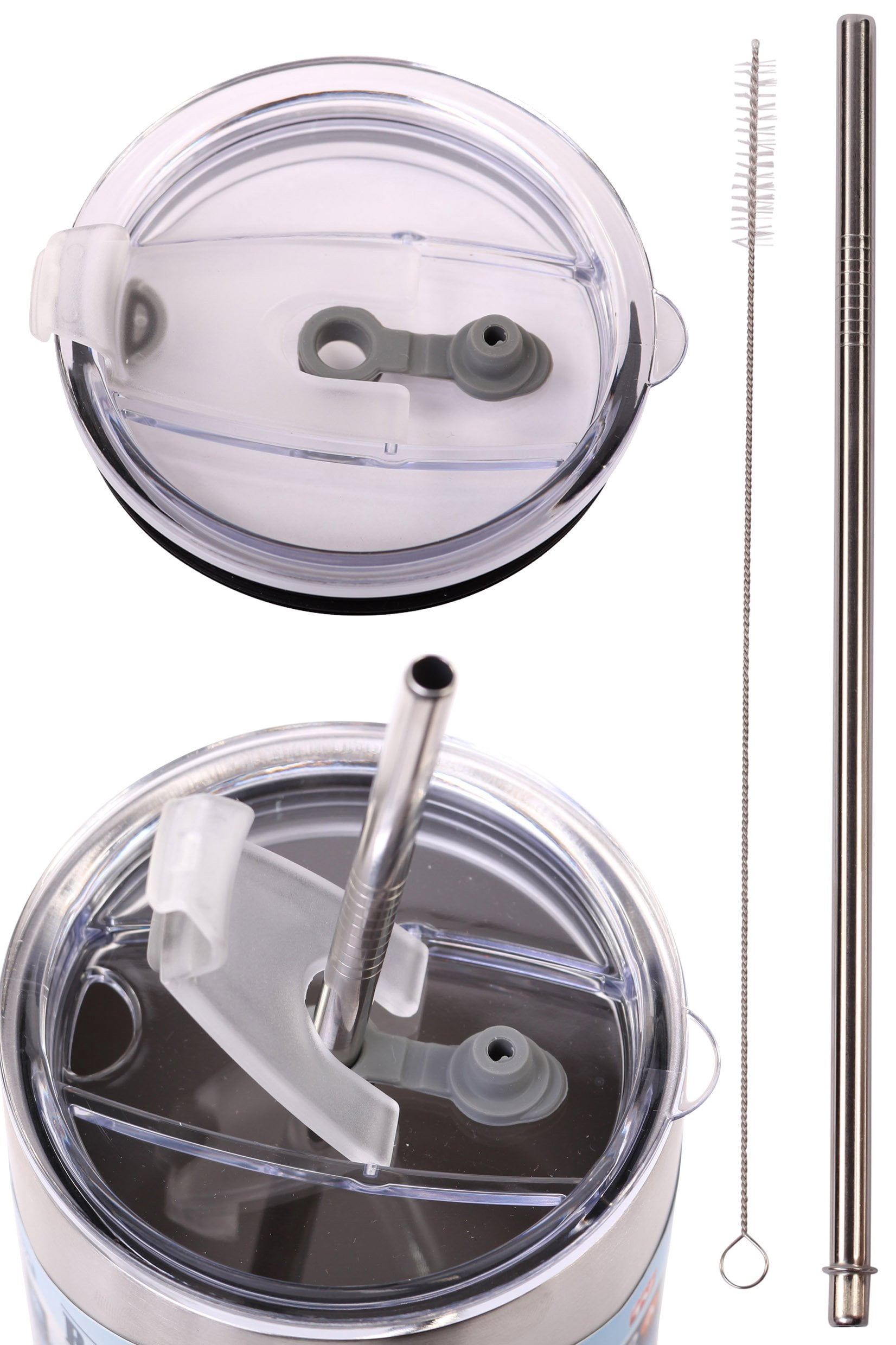 4 Bend Stainless Steel Straws for Rocky Mountain 30 Ounce Double-Wall ...
