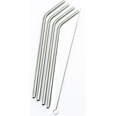EXTRA LONG Stainless Steel Drinking Straws 10.5" Length 2 Qty - Wide ...