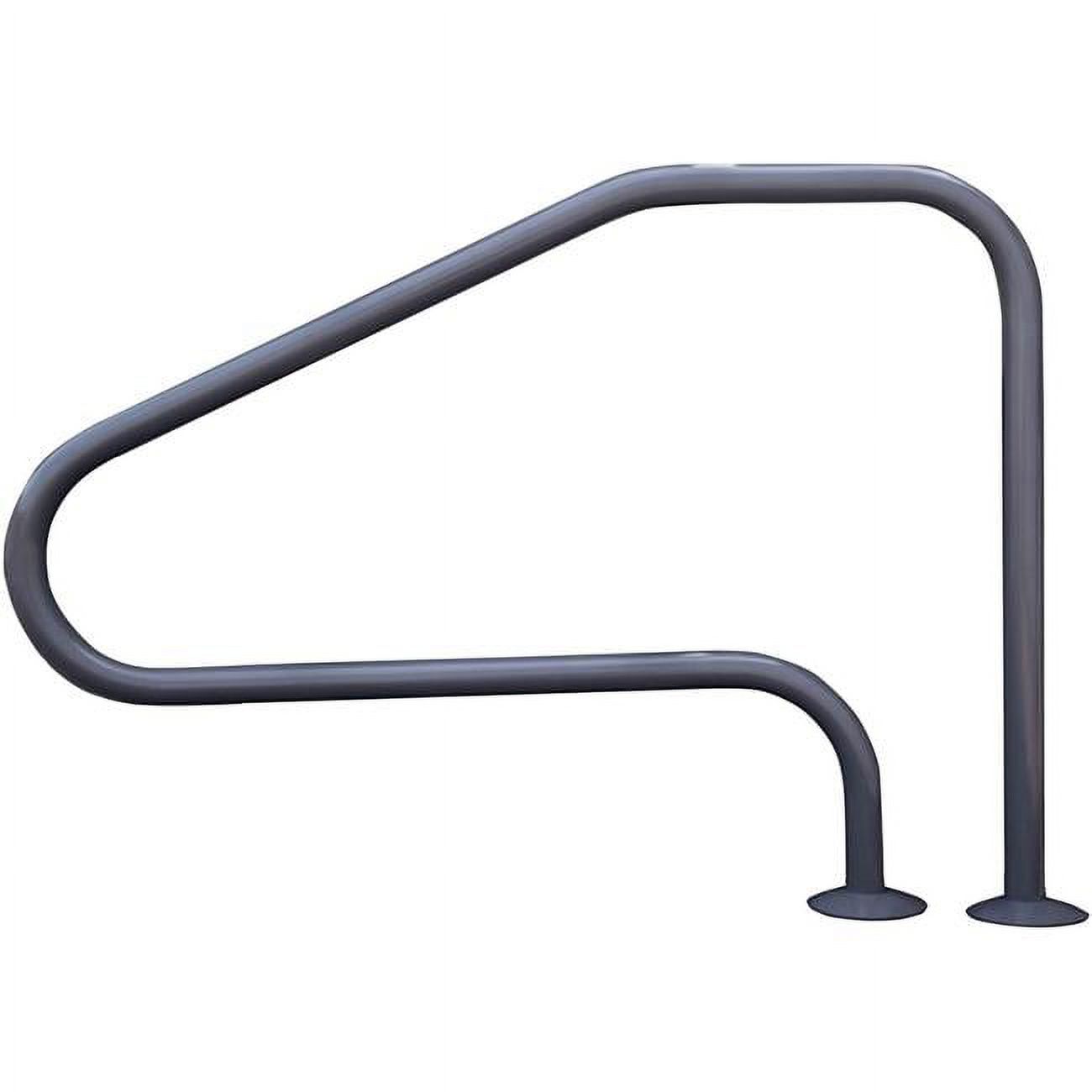 4 Bend Swimming Pool Mounted Polymer Handrail, Graphite Gray - Walmart.com