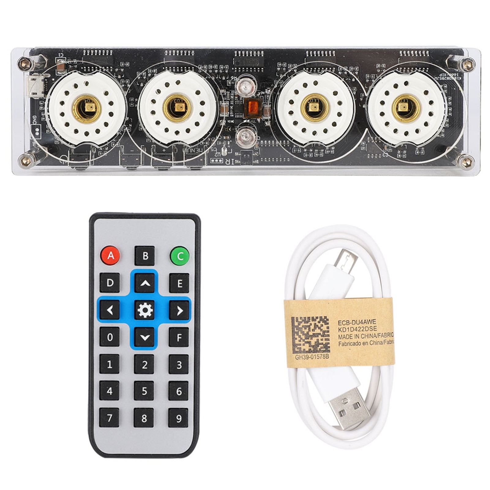 4-Bit Integrated Design Nixie Tube Clock with Remote Control for QS30-1 ...