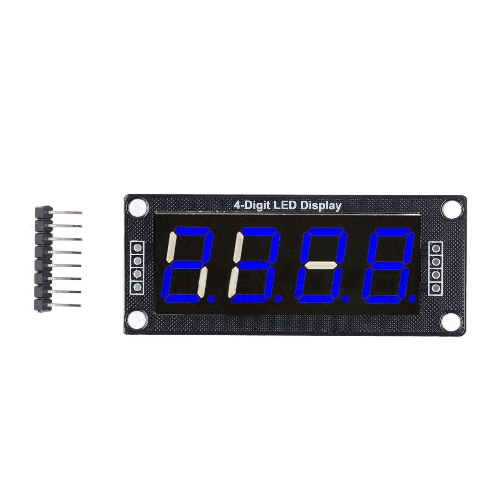 4-Bit LED Digital Display Module, 7-Segment PCB Clock Module, 056 Inch MRA172B Blue, 4Pcs, 4-Bit ...