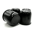 4 Black Push Through 4.25 Center Caps - Auto/Truck/Trailer Wheels and ...