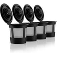 4 Black Reusable K Cups for Coffee Makers - Compatible with K-Express ...