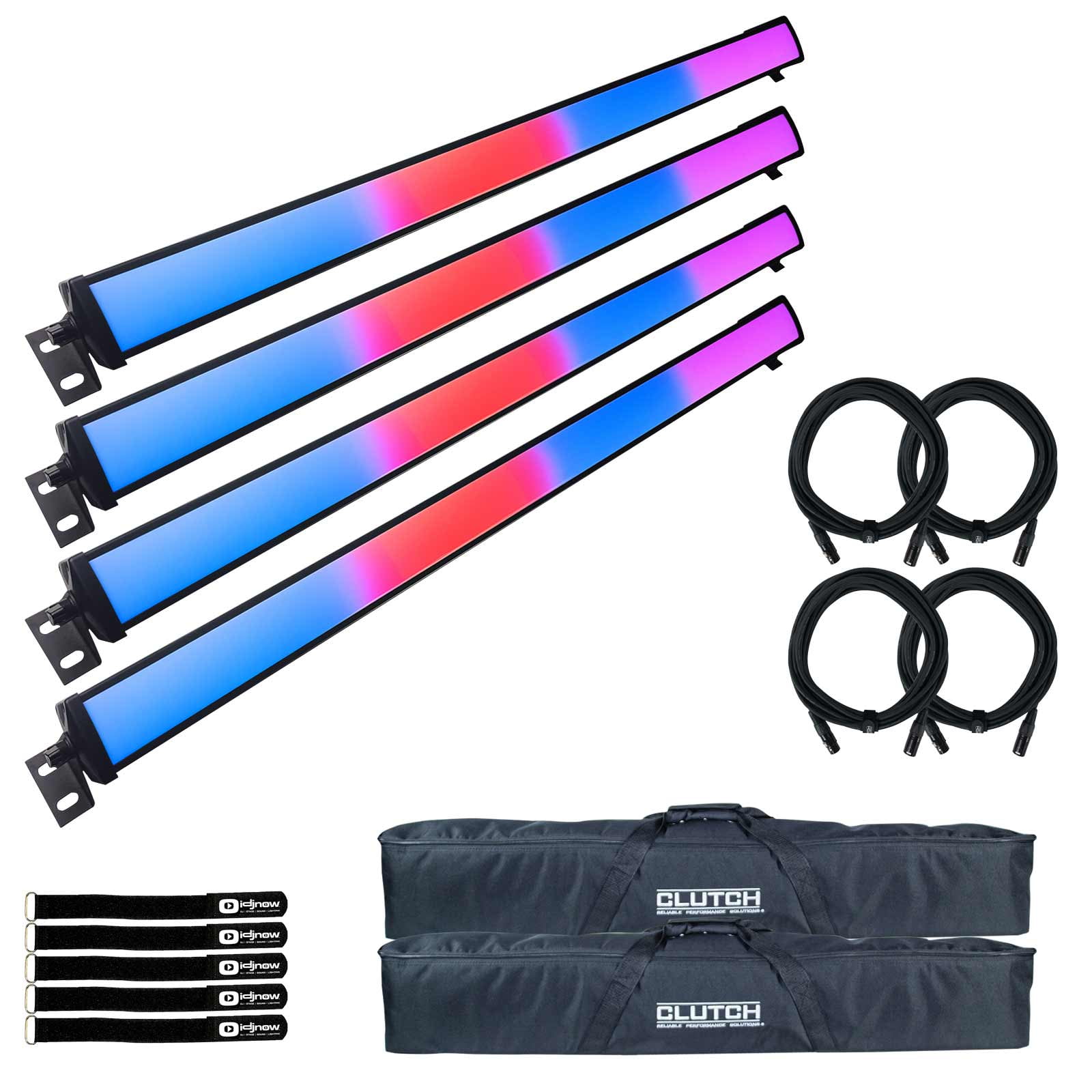 (4) Blizzard Lighting StormChaser Supercell 1-Meter LED Wash + Pixel ...
