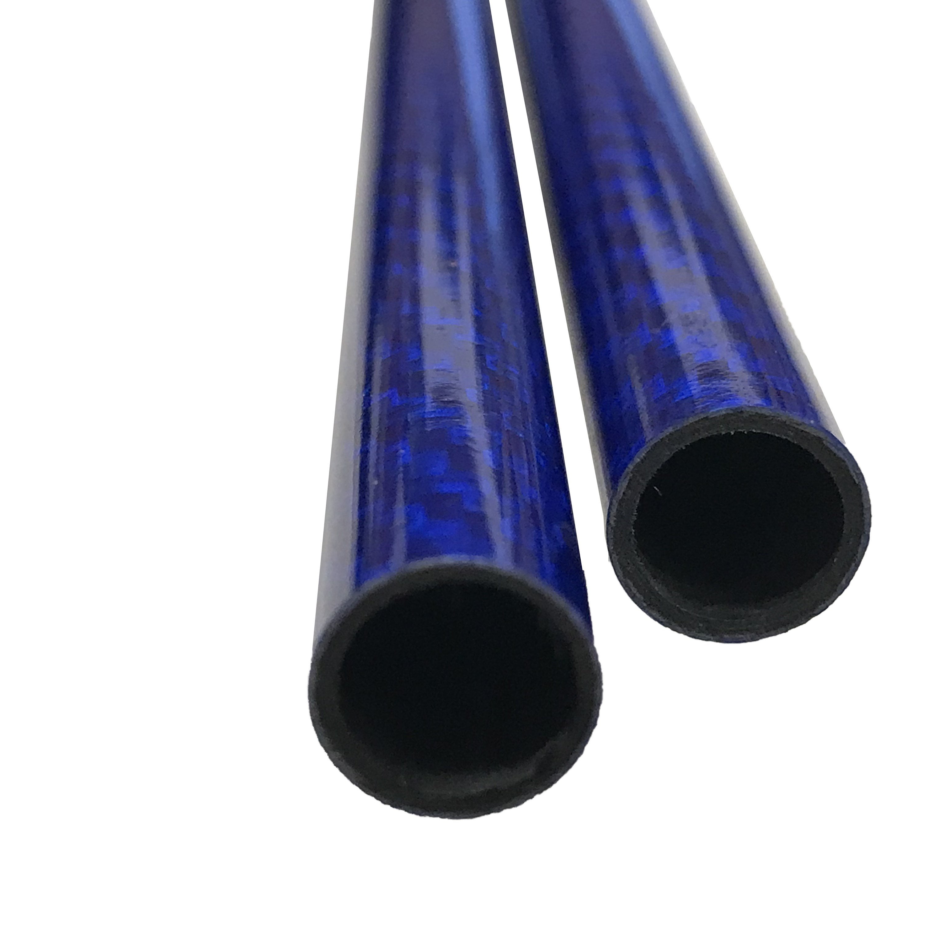 4 Blue - Carbon Fiber-Kevlar Tube - 16mm x 14mm x 500mm - 3K Roll ...