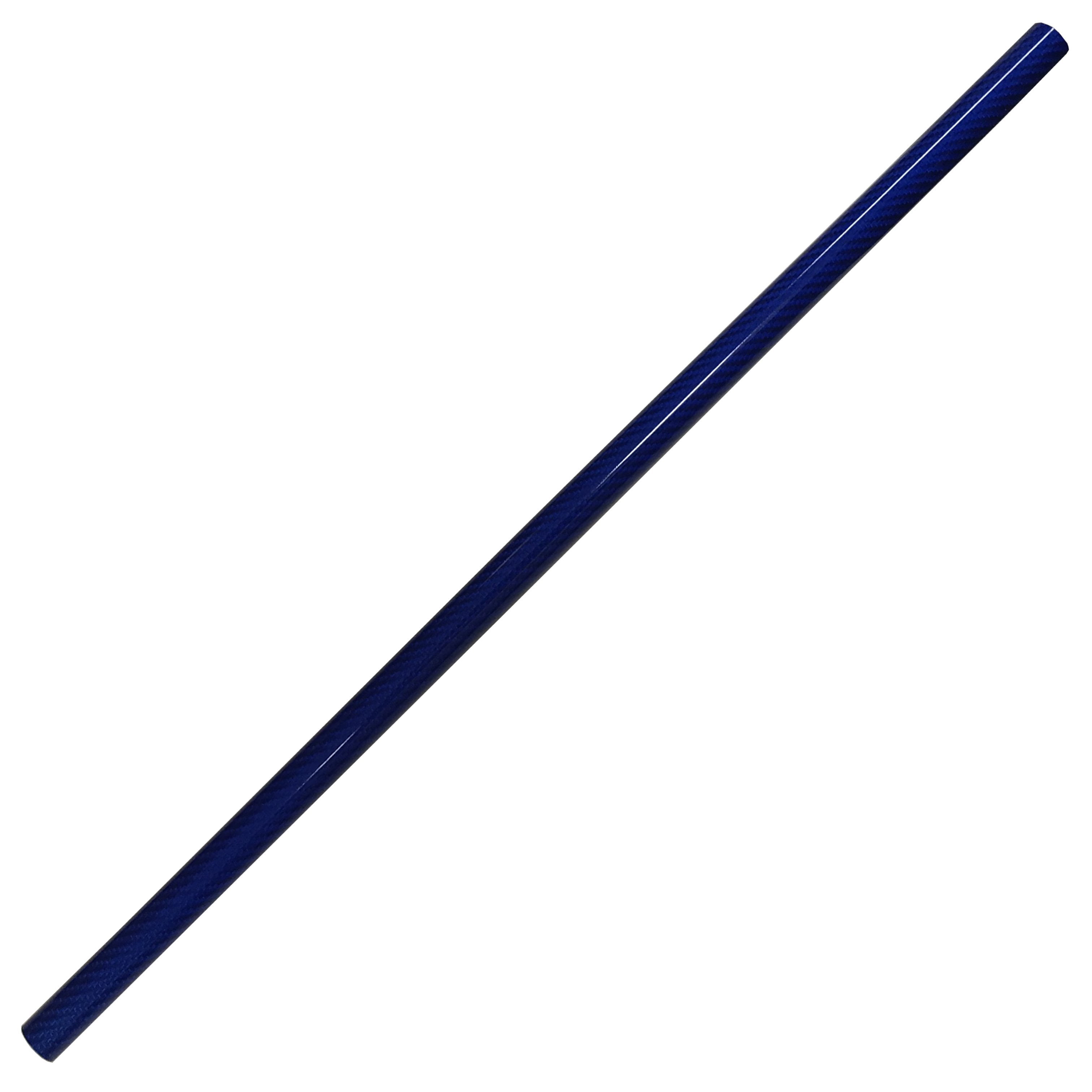 4 Blue Carbon Kevlar Fiber Tubes - 25mm x 23mm x 1000mm - 3K Roll ...