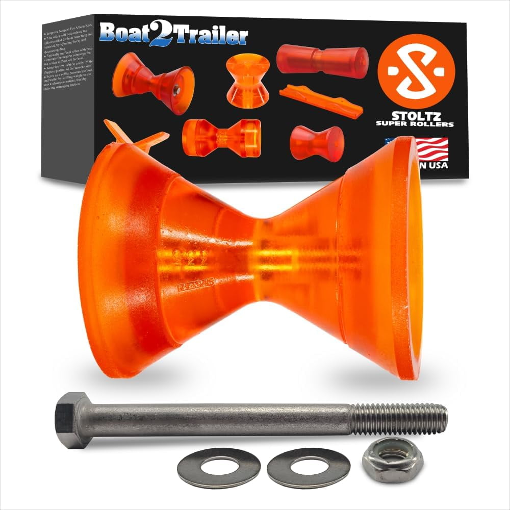 4″ Boat Trailer Roller Deep V Kit with Large Bell End and Hardware ...