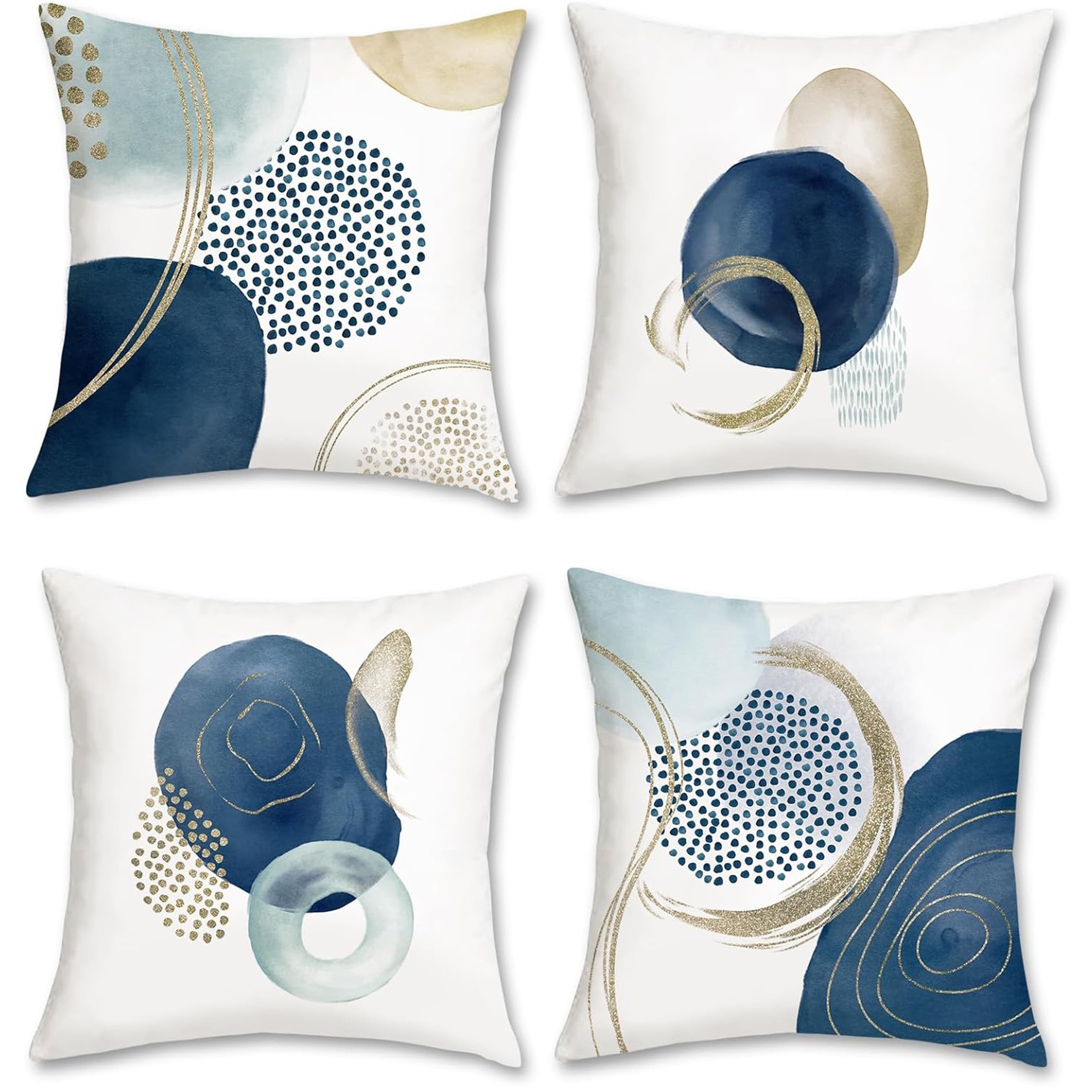 [4 Bohemian Pillowcases] 4 Abstract Bohemian Style Pillowcases | 100% ...