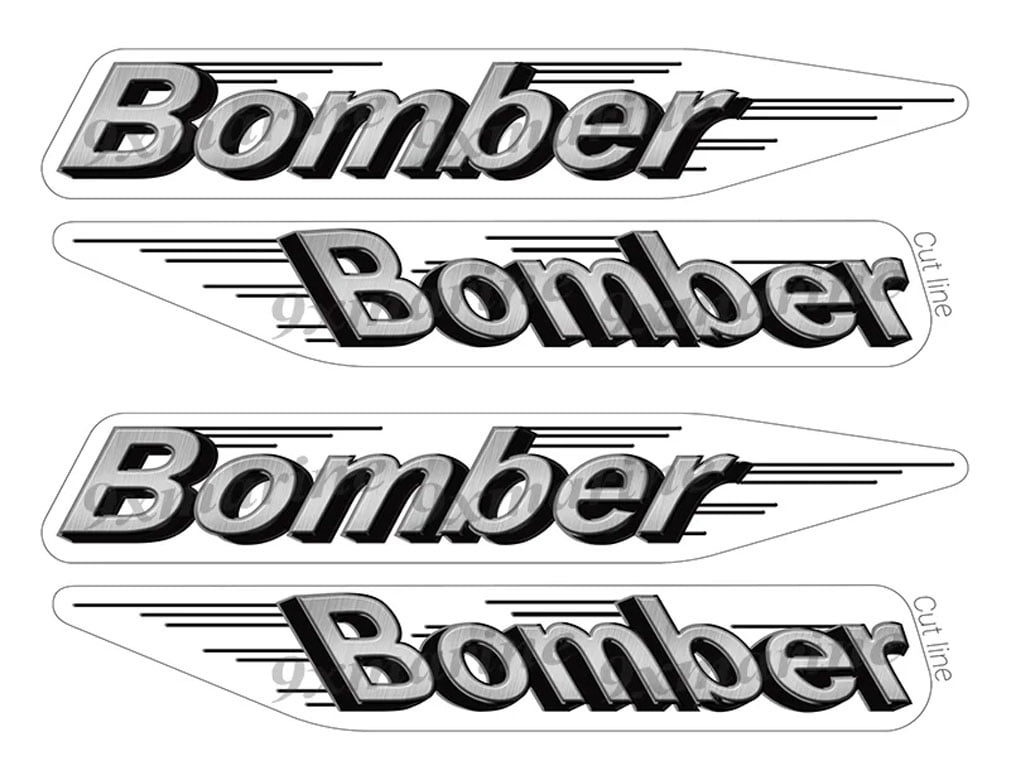 4 Bomber Left/Right Boat Stickers "3D Vinyl Replica" of original ...