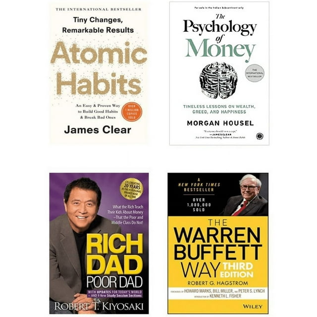 4 Book Set Atomic Habit The Psychology Of Money Rich Dad Poor Dad