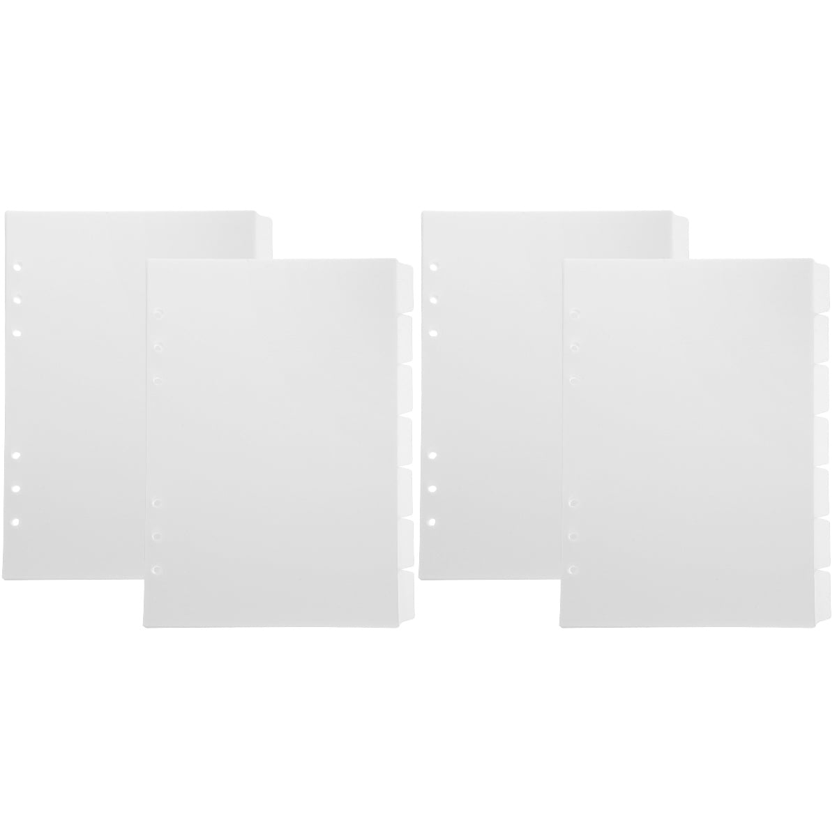 NICERIO Binder Dividers White PP 2Pcs 8.3X5.9X0.04In Office Use ...