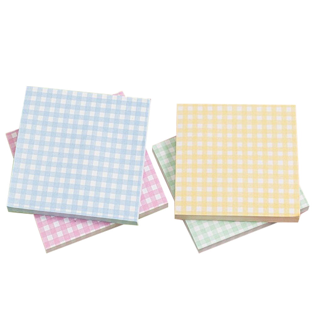 4 Books Electronic Notepad Self Stick Memo Plaid Element Sticky ...