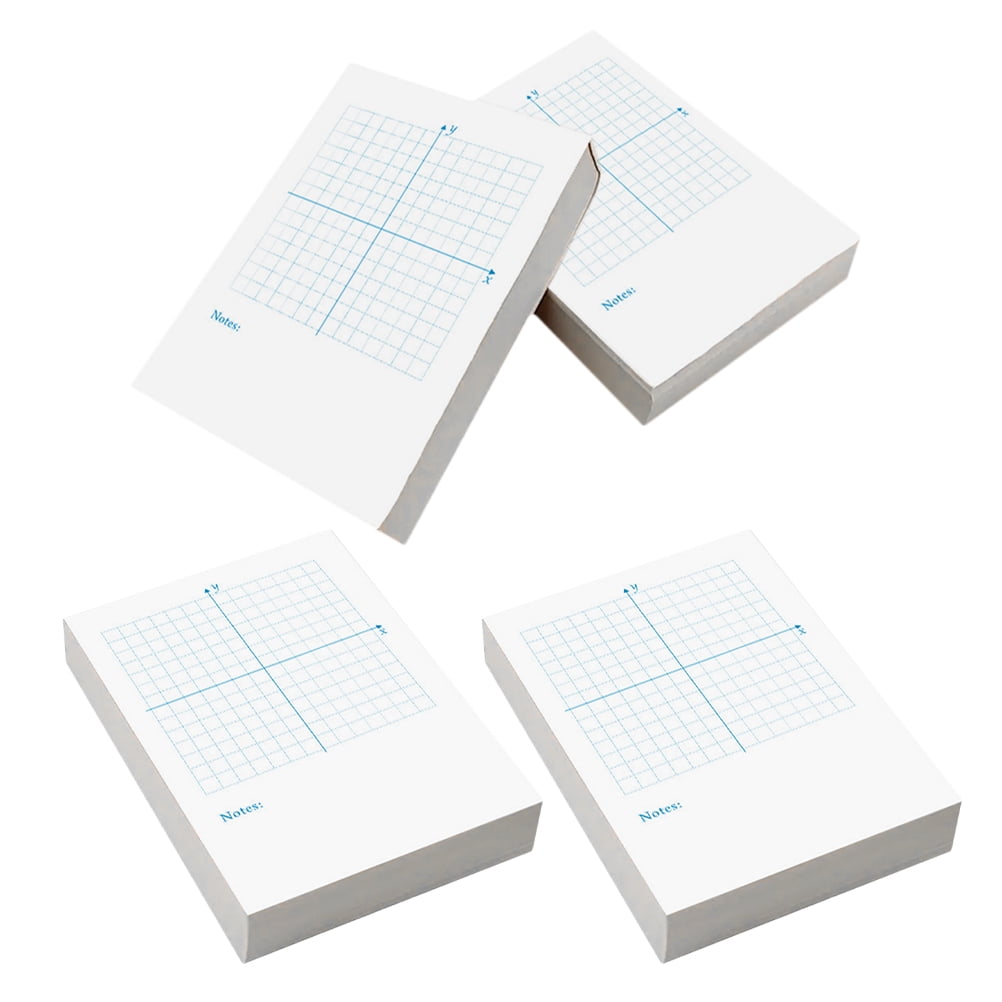 4 Books Math Notepads Grid Paper For Precise Graphing Math Drawing ...