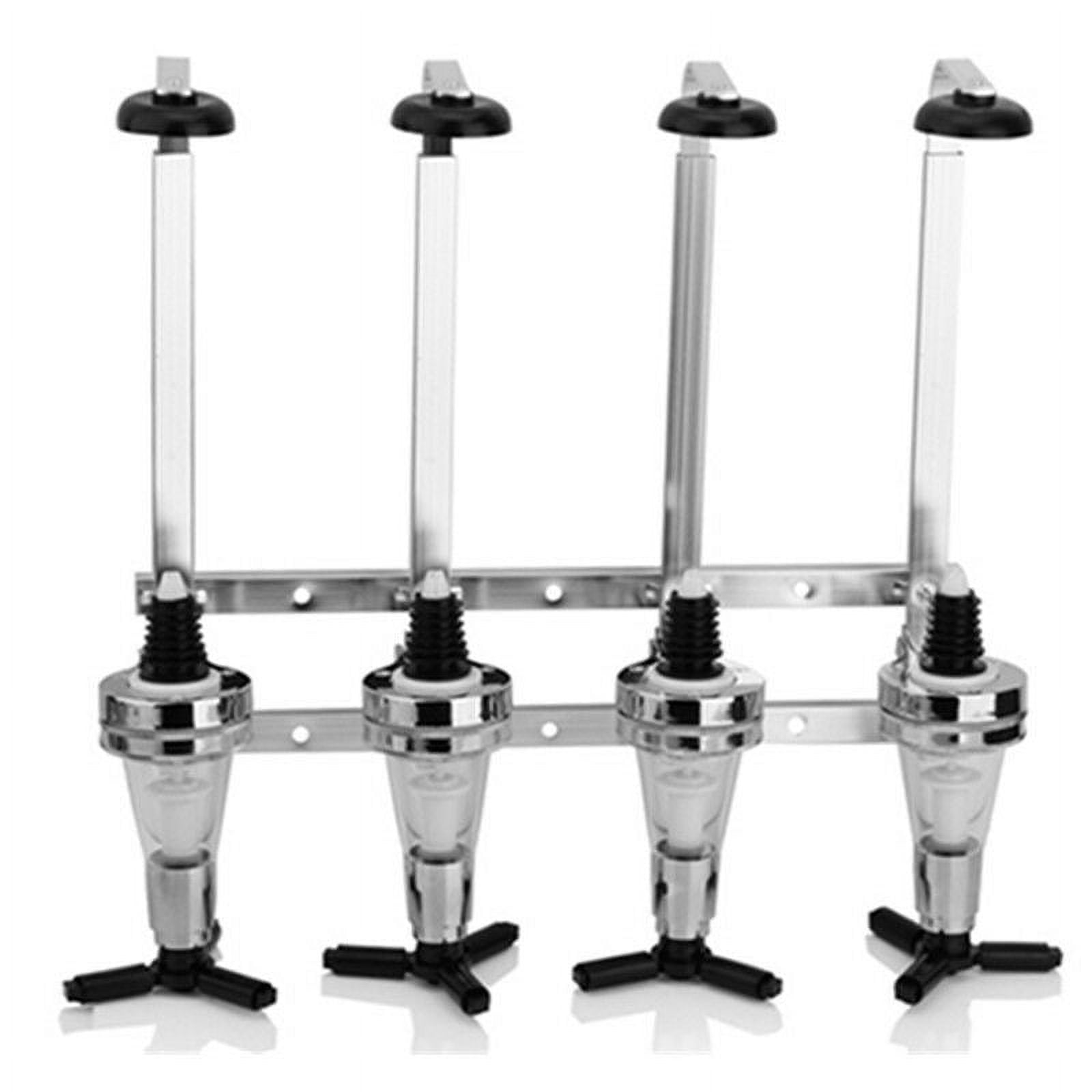 4 Bottle Liquor Dispenser Wine Beer Alcohol Drink Shot/Wall Mounted Bar ...