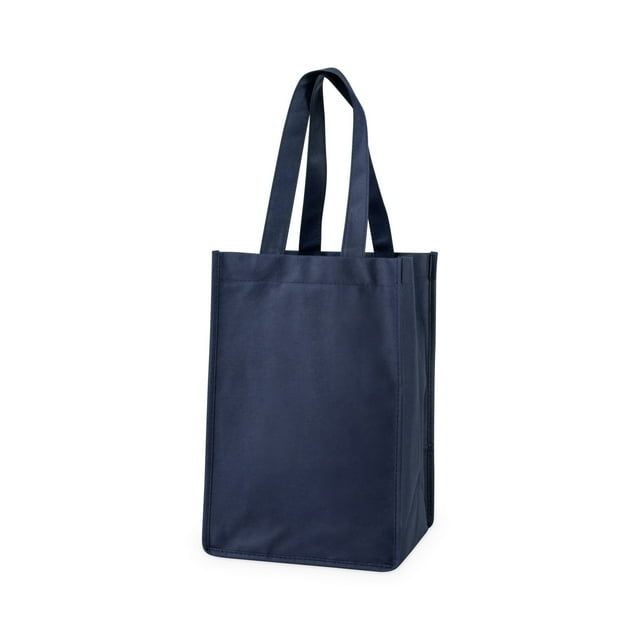 4 Bottle Non Woven Tote in Blue by True - Walmart.com