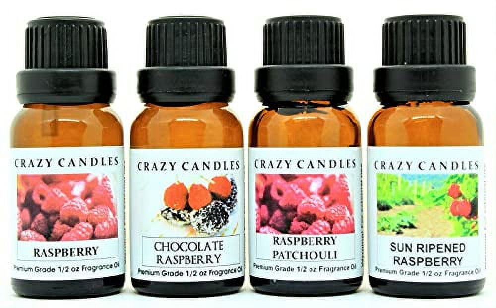 4 Bottle Set, Raspberry, Chocolate Raspberry, Sun Ripened Raspberry ...